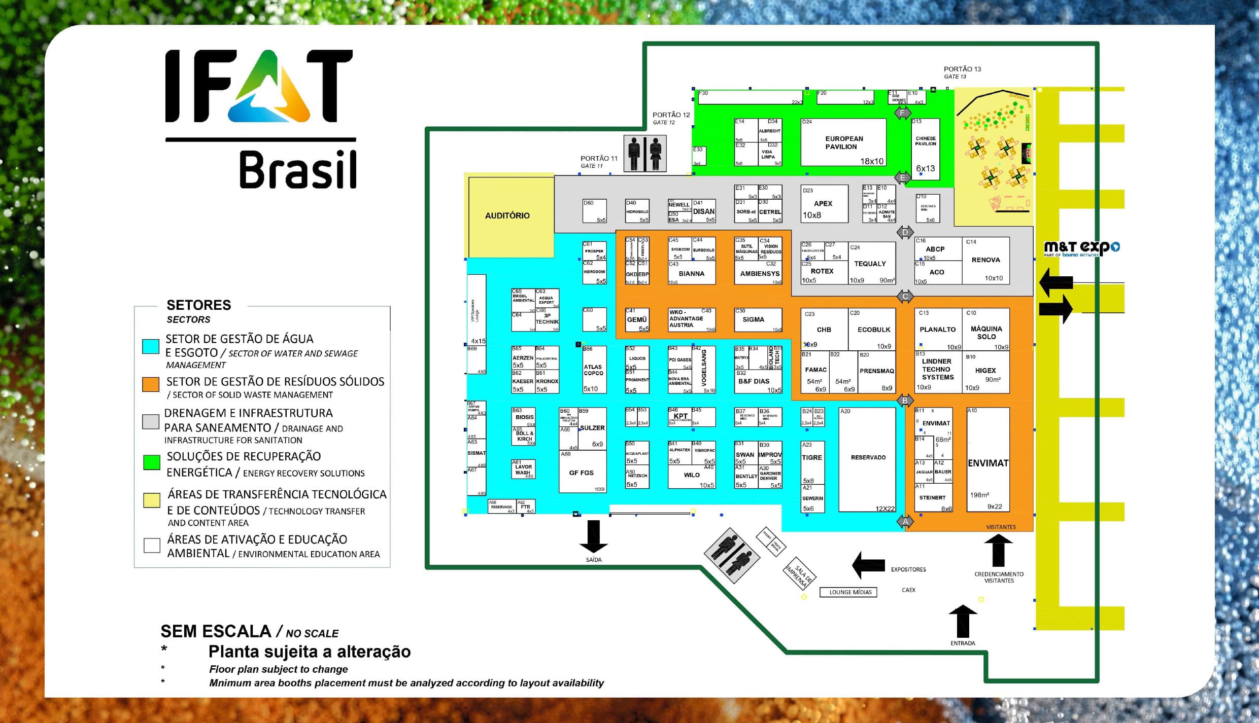 Planta do Evento – IFAT Brasil