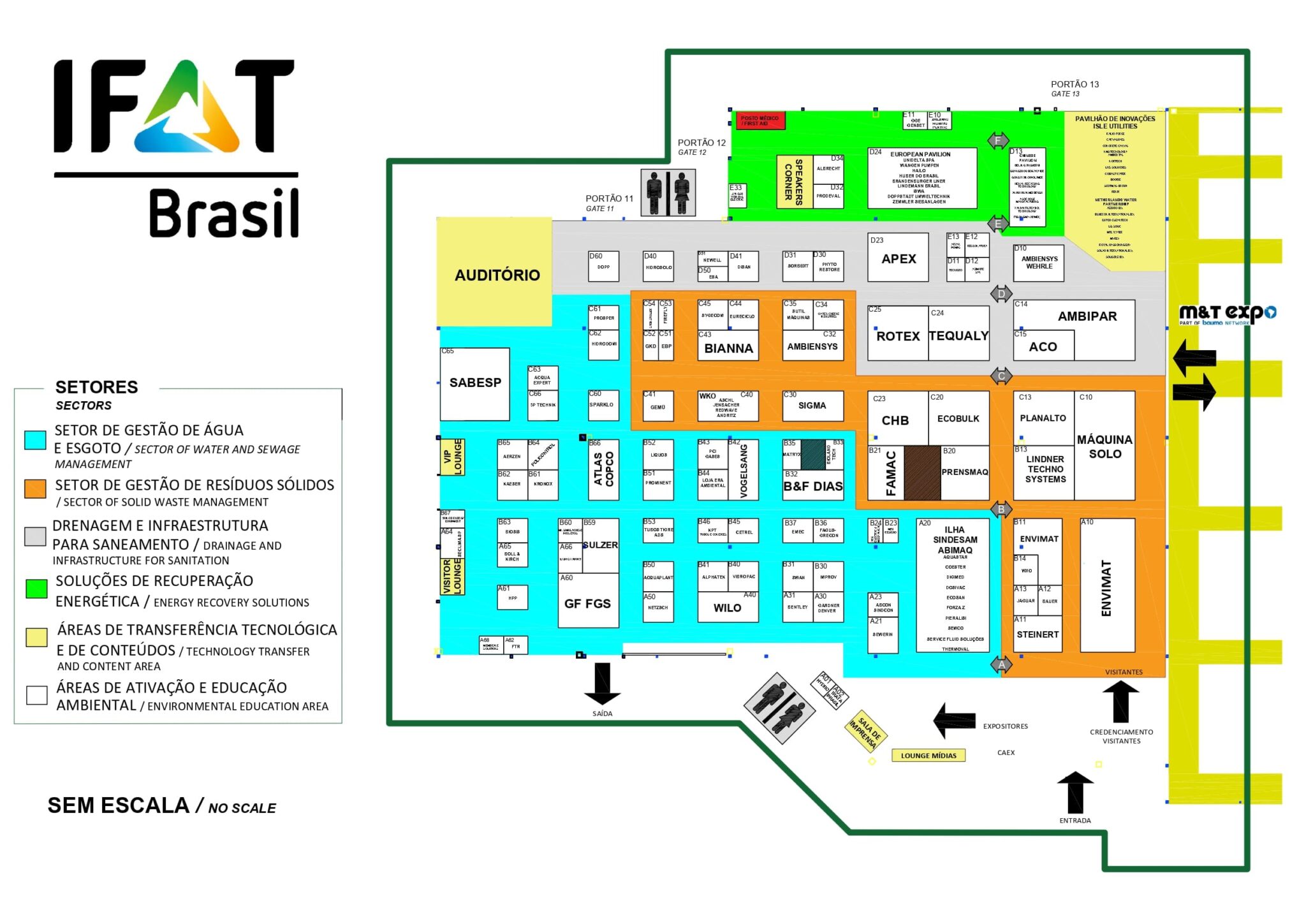 Planta do Evento 2024 – IFAT Brasil